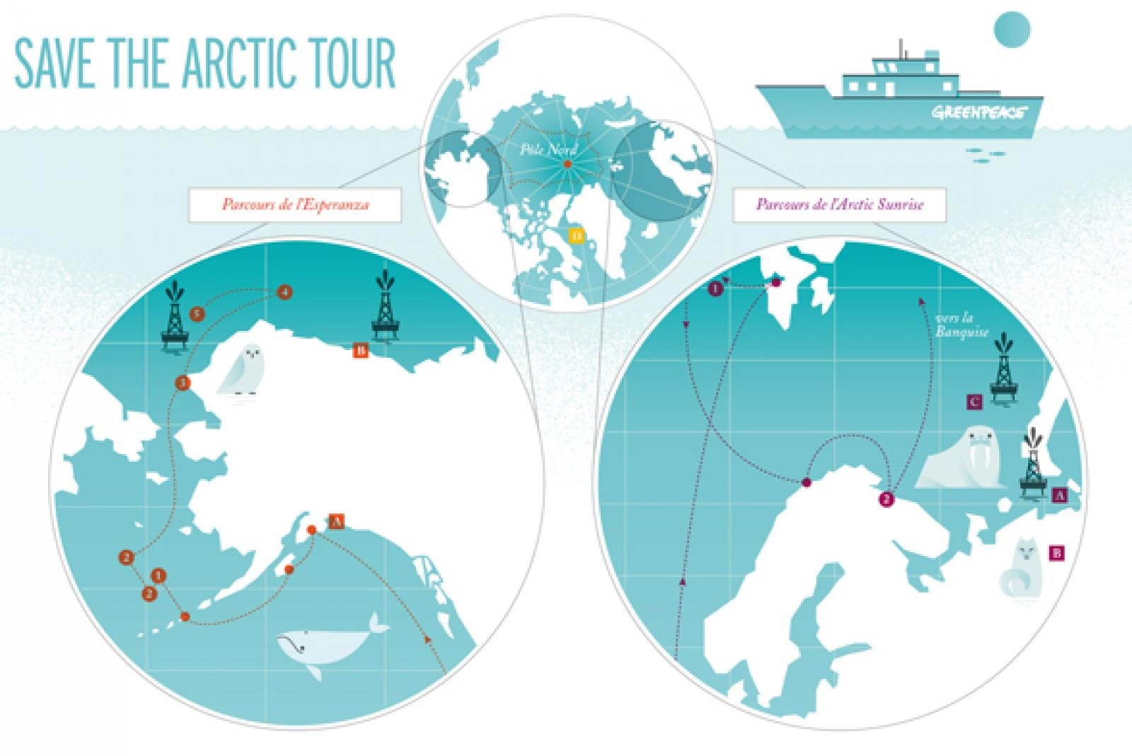 Deux bateaux, une mission : sauver l’Arctique - Greenpeace France