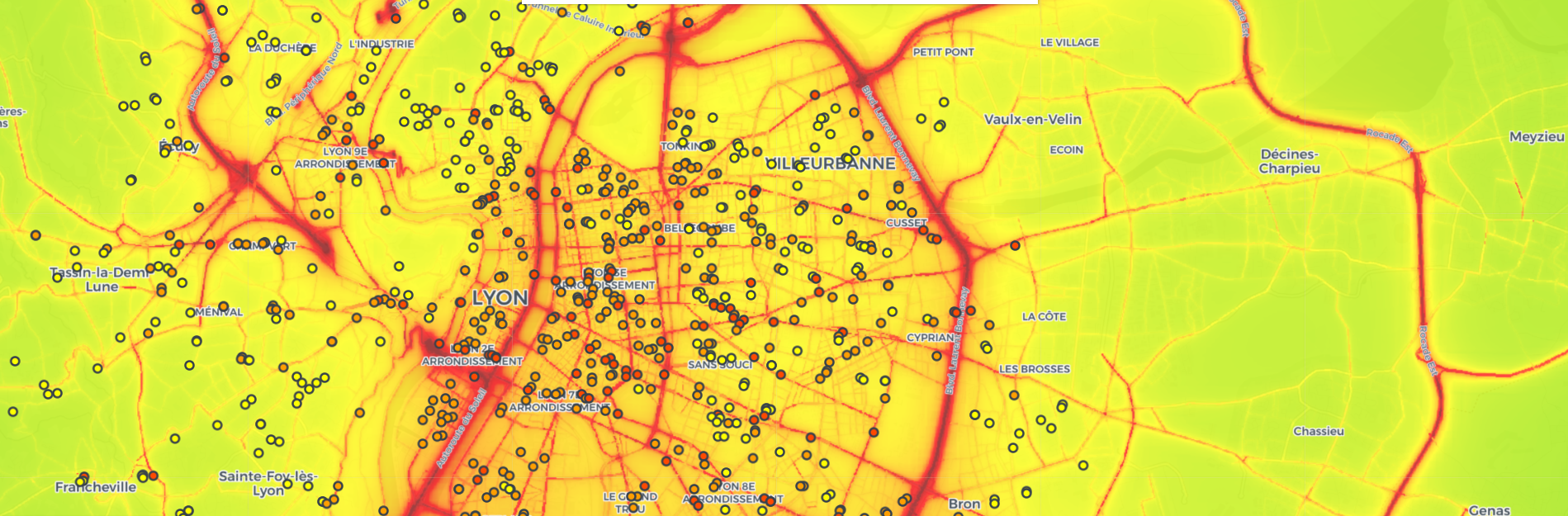Pollution de l’air à Lyon : 53% des écoles et crèches dans le rouge ...